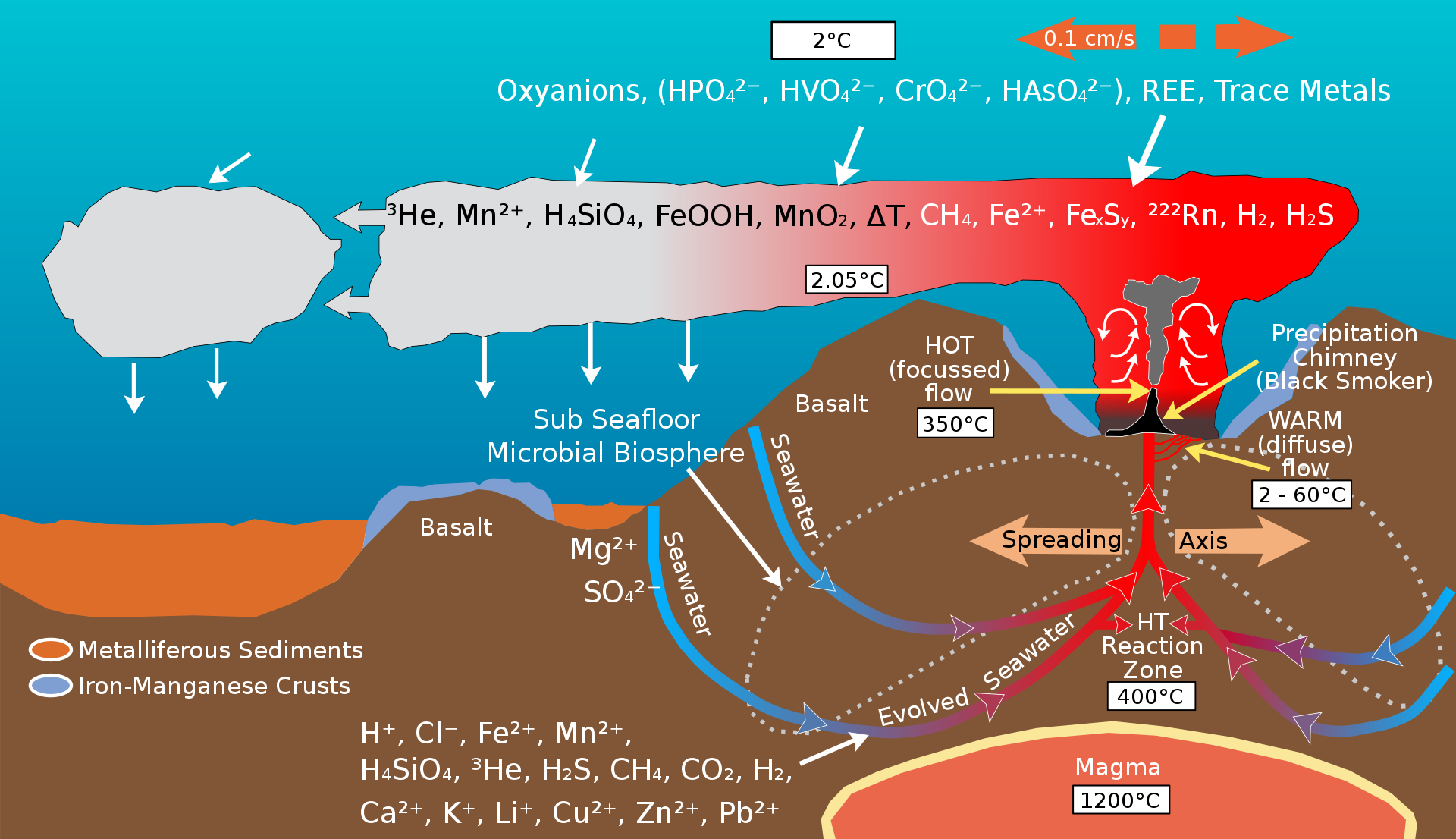 Hydrothermal Vent Diagram