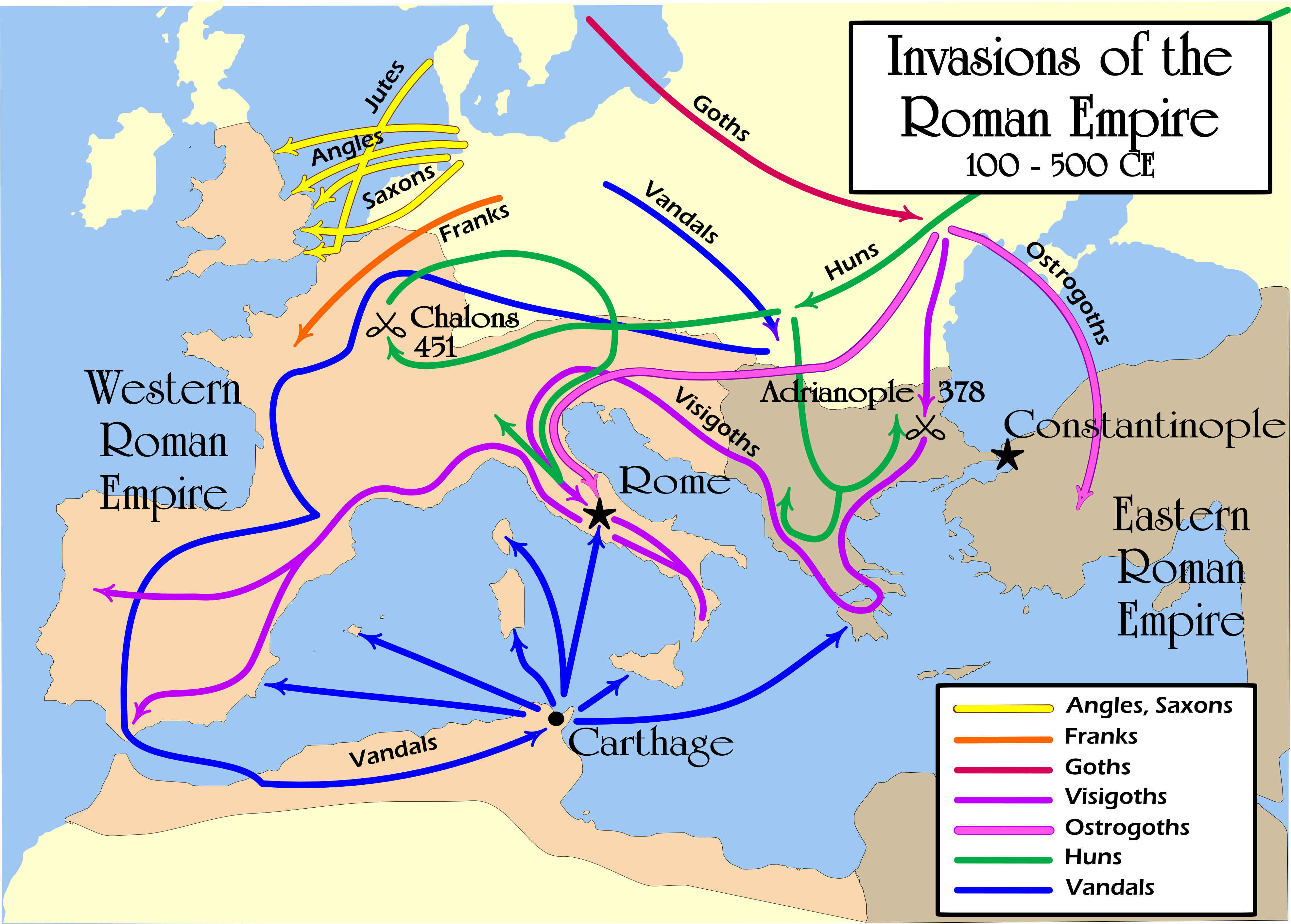 BARBAR GÖÇLERİ VE ROMA İMPARATORLUĞU