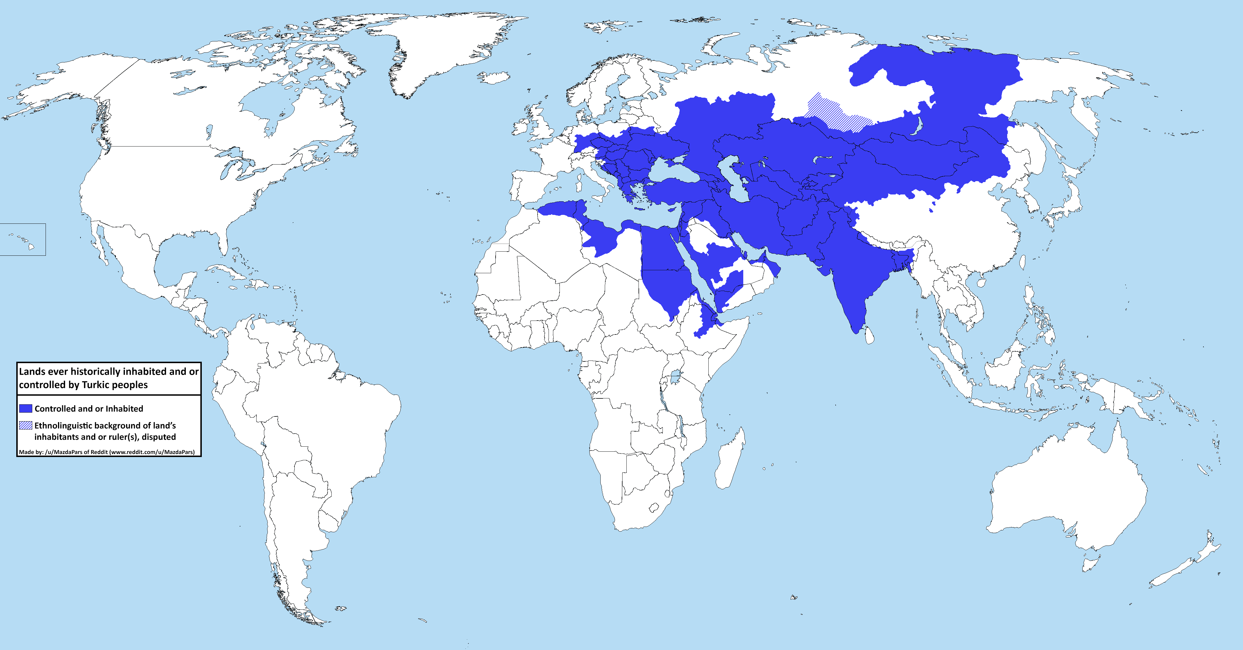 REREUPLOAD: Map showing territory of all turkic empires (also turko ...